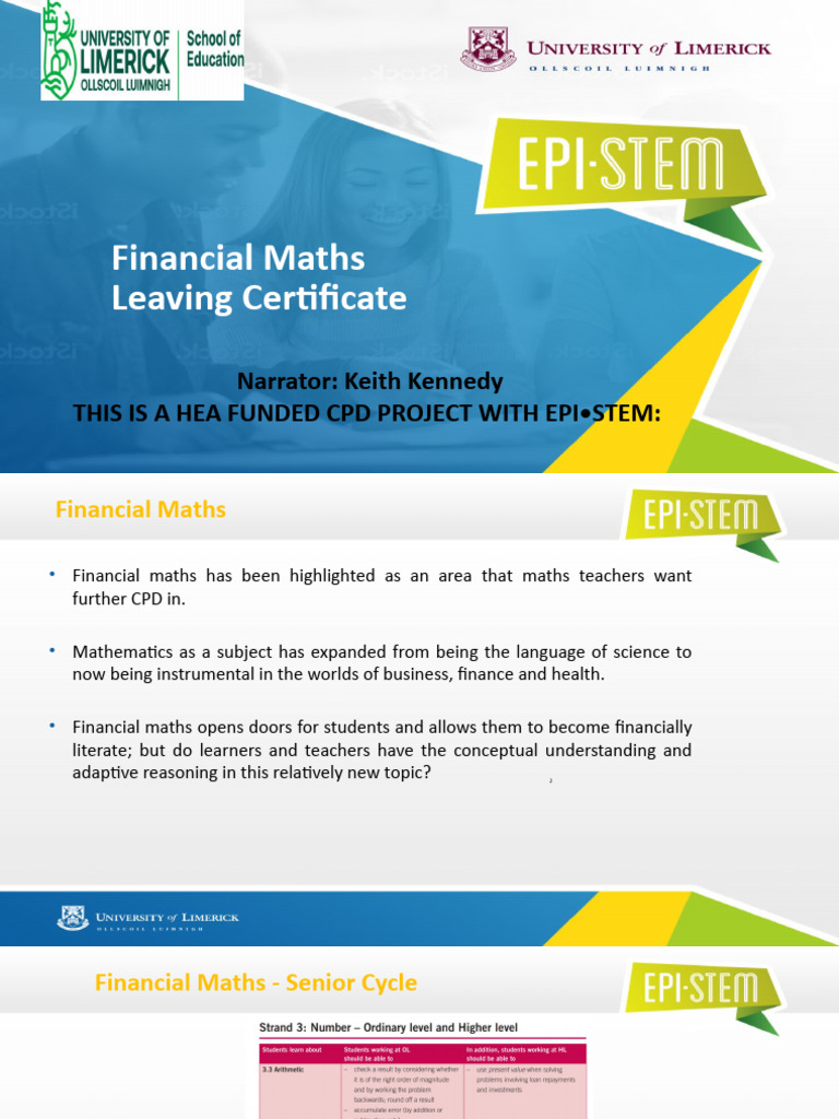 Financial Maths Intro Compound Interest Depreciation | PDF | Interest ...