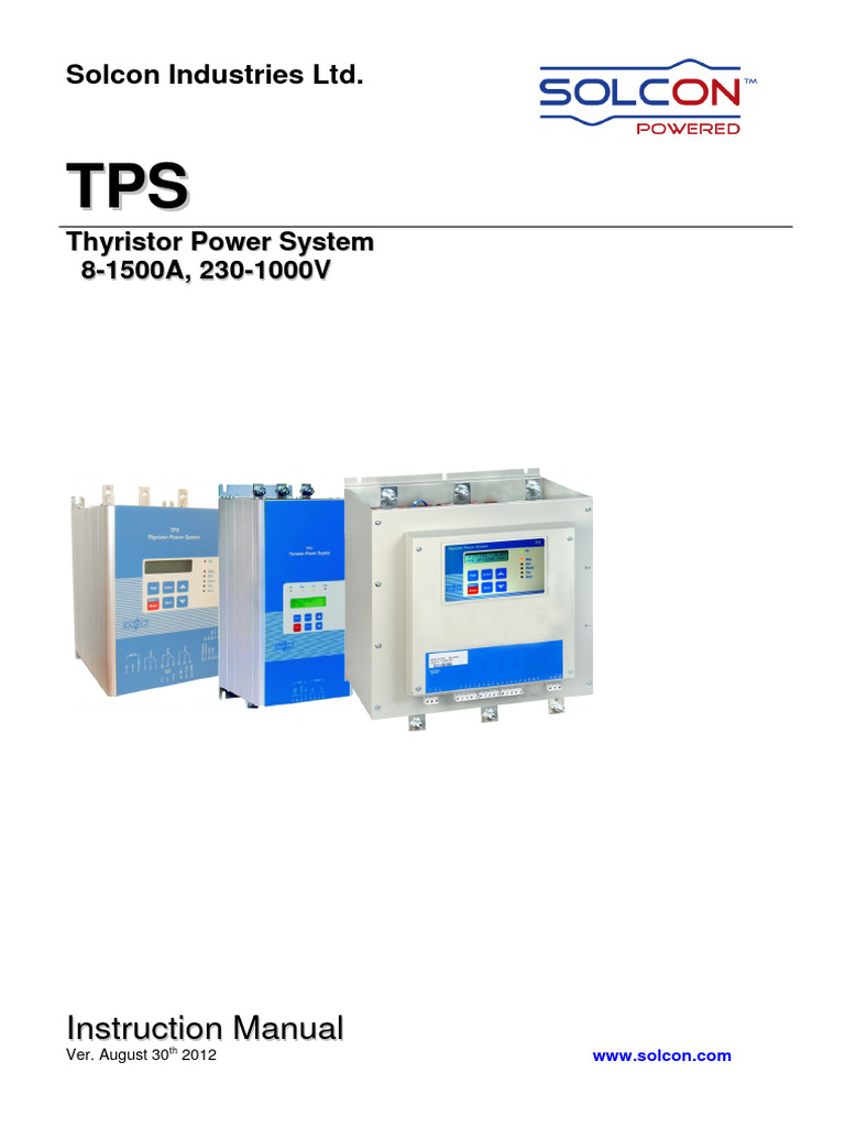 TPS-Instruction Manual | PDF | Fuse (Electrical) | Mains Electricity