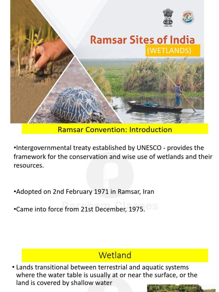 Ramsar Wetlands and Sites in India | PDF | Wetland | Hydrology