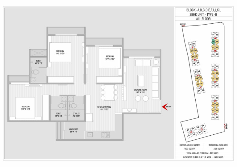 9 Type B Unit Floor Plan | PDF