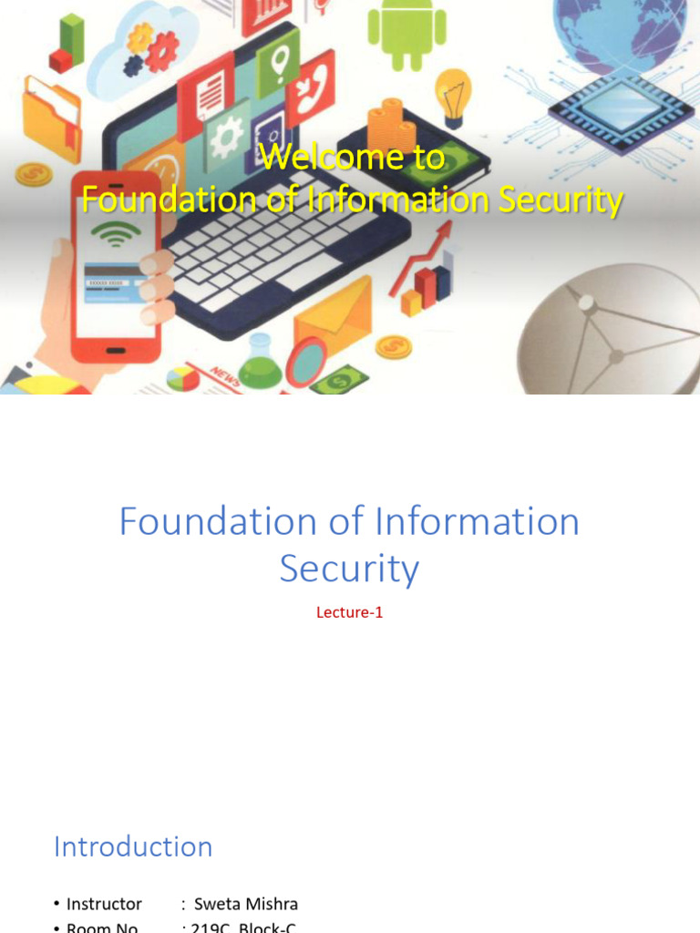 Lecture1 Intro (Part-I) | PDF | Computer Security | Security