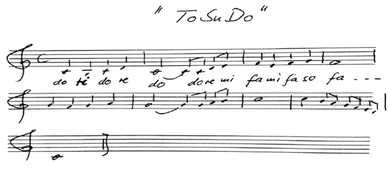 ToSuDo - Solmisation Song | PDF