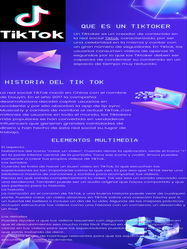 Historia y elementos de TikTok | PDF