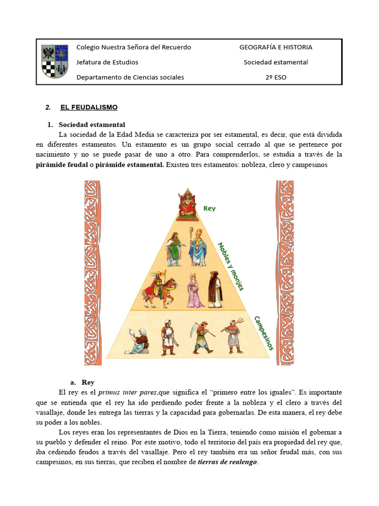 Sociedad y Economía | Descargar gratis PDF | Feudalismo | Nobleza