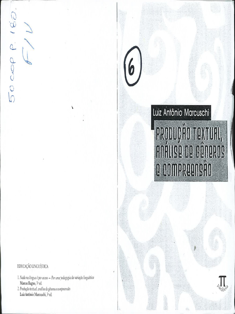 MARCUSCHI Luiz Antonio O Processo de Producao Textual | PDF