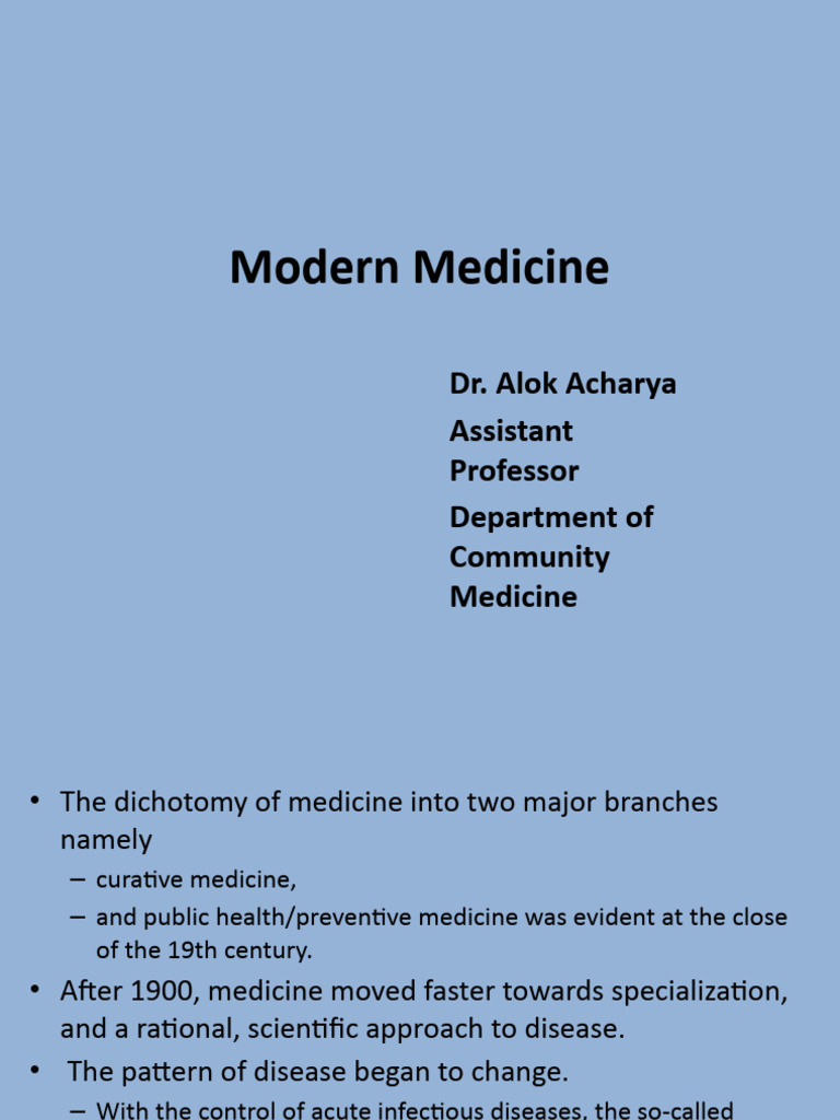 3 Modern Medicine Medical Revolution Health Care Revolution | PDF ...