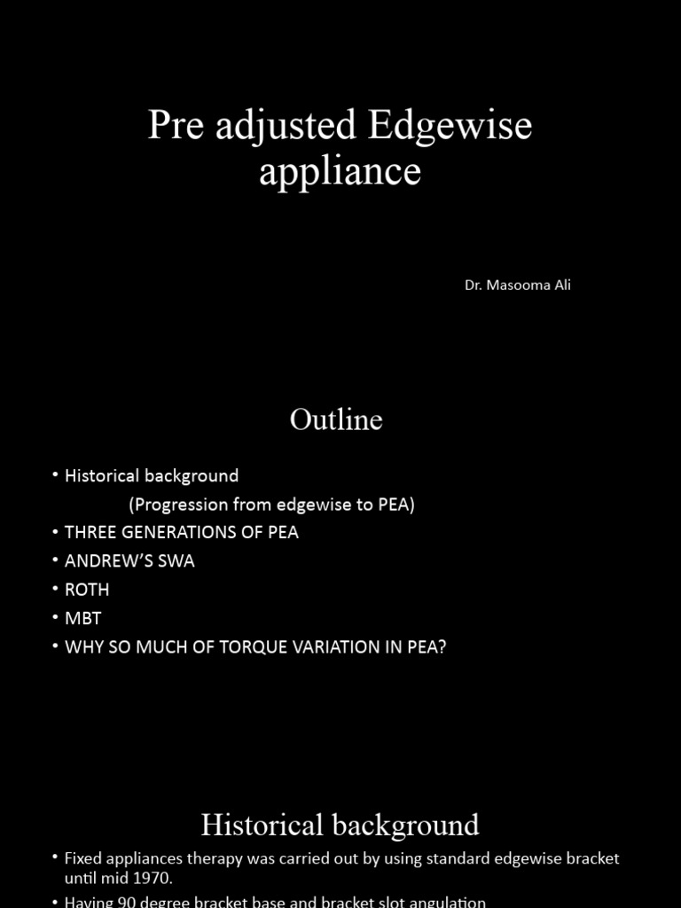Pre Adjusted Edgewise Appliance | Download Free PDF | Orthodontics | Mouth