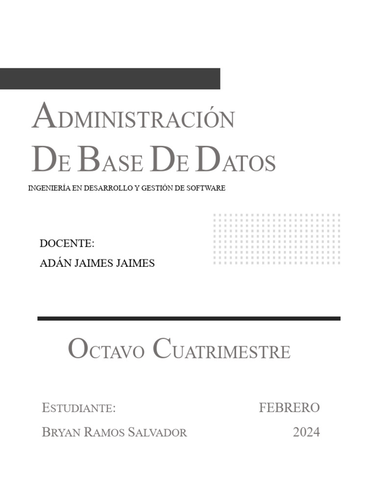 Bases de Datos | PDF | Mi sql | Bases de datos