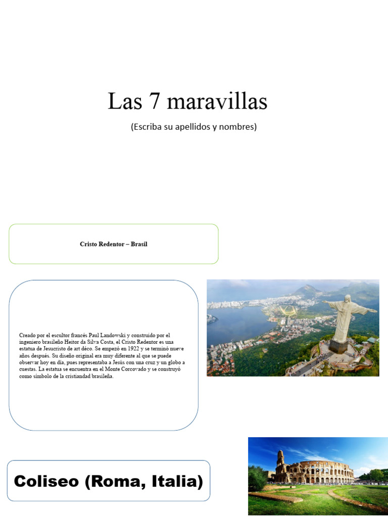 Las 7 Maravillas para Editar (2) - Tema 6 | PDF