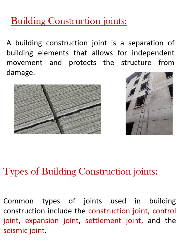 Building Construction Joints 1 | PDF | Concrete | Building