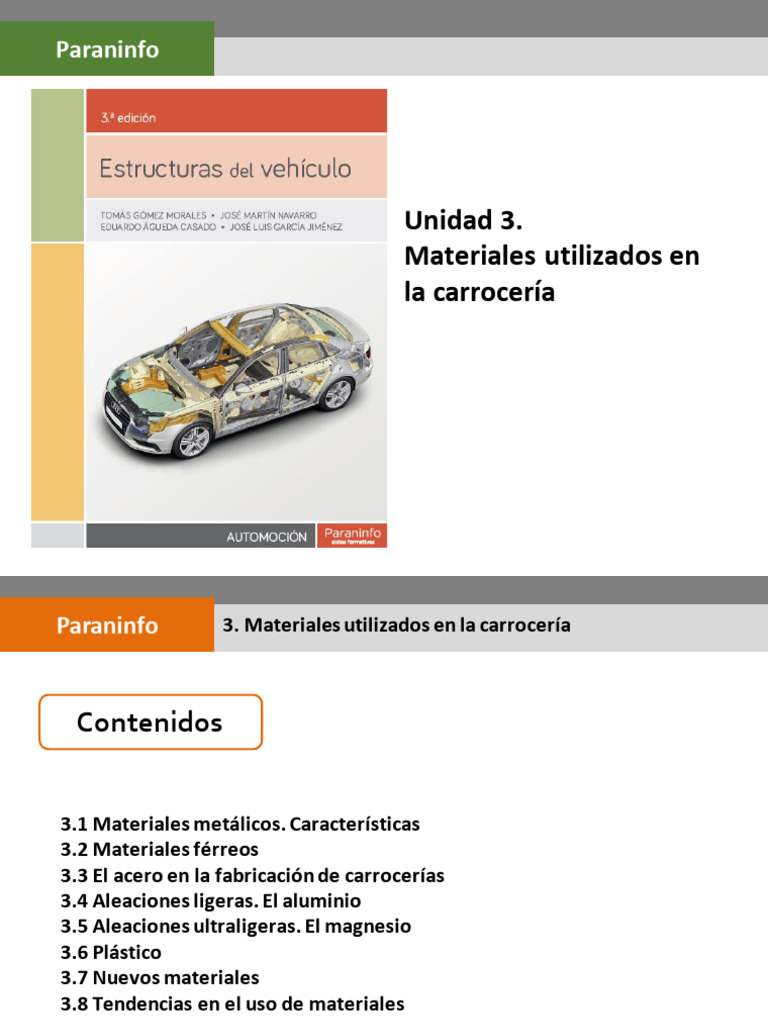 UD 03 Estructuras Vehículo | PDF | Aluminio | Rieles