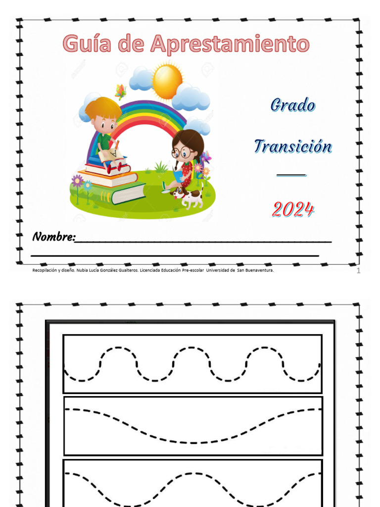 Guía de Aprestamiento Escolar Infantil | PDF