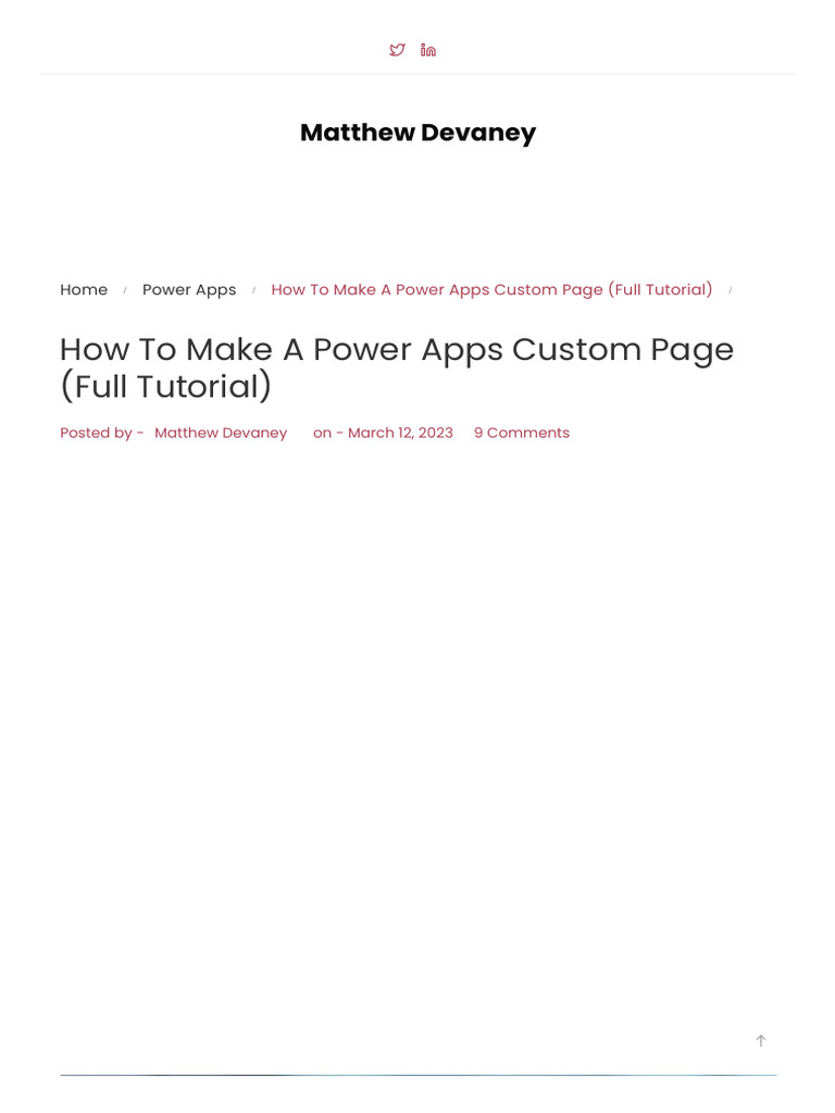 How To Make A Power Apps Custom Page Full Tutorial Pdf Application Software Mobile App