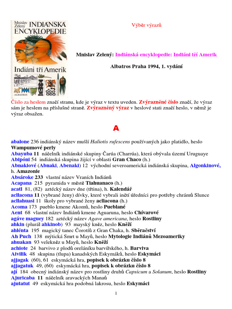 Indiánská Encyklopedie | PDF