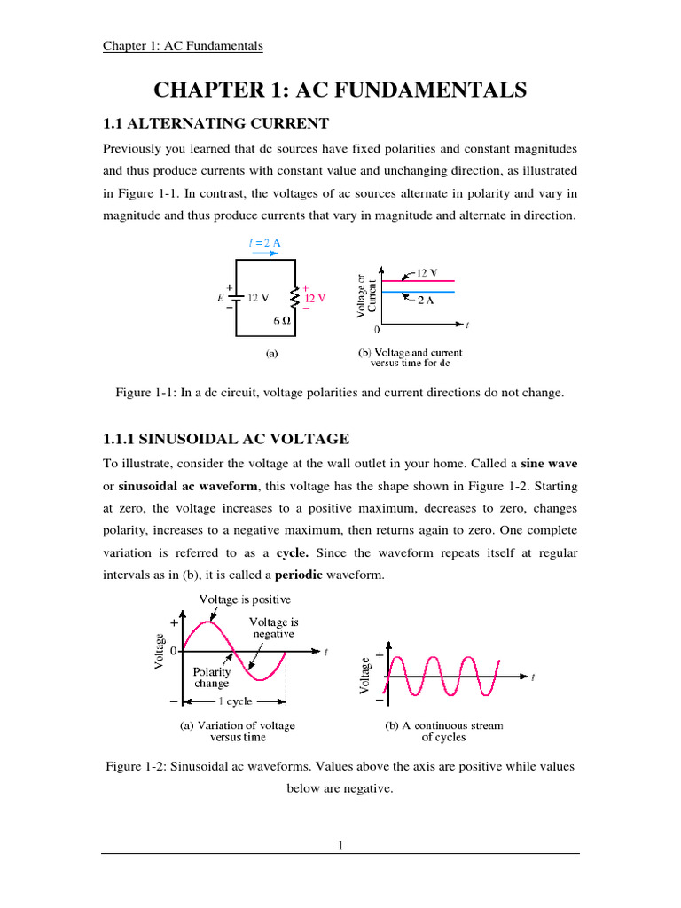 Ch1 AC Current | PDF | Ac Power | Electrical Impedance