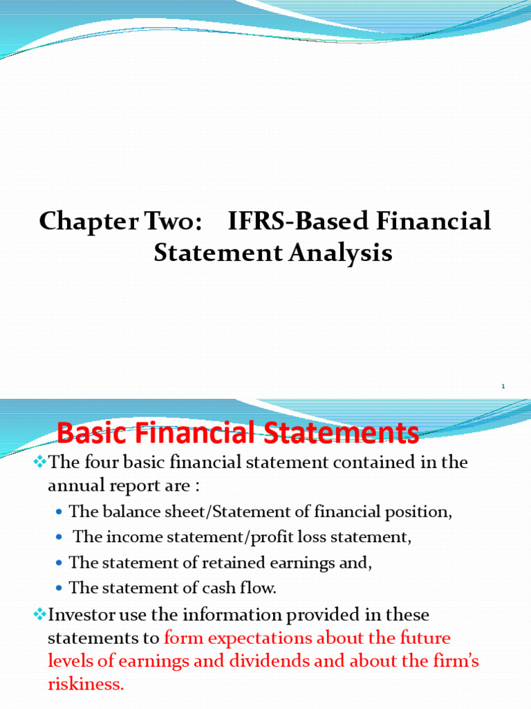 IFRS Financial Statement Analysis Guide | PDF | Return On Equity | Dividend