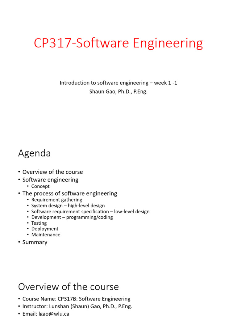 Software Engineering-week1-1-Introduction | PDF | Software | Computer ...