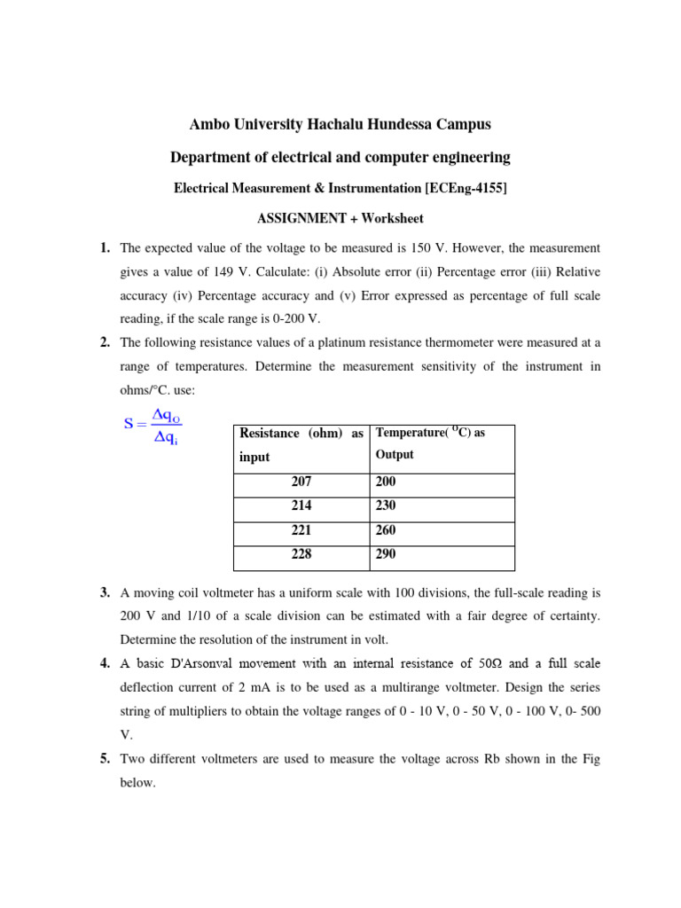 Assignment | PDF | Physical Sciences | Electrical Engineering