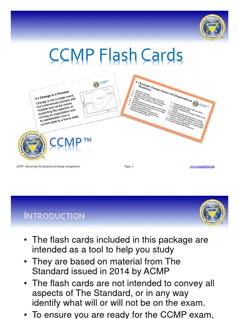 CCMP Exam Study Flash Cards | PDF | Career & Growth | Business