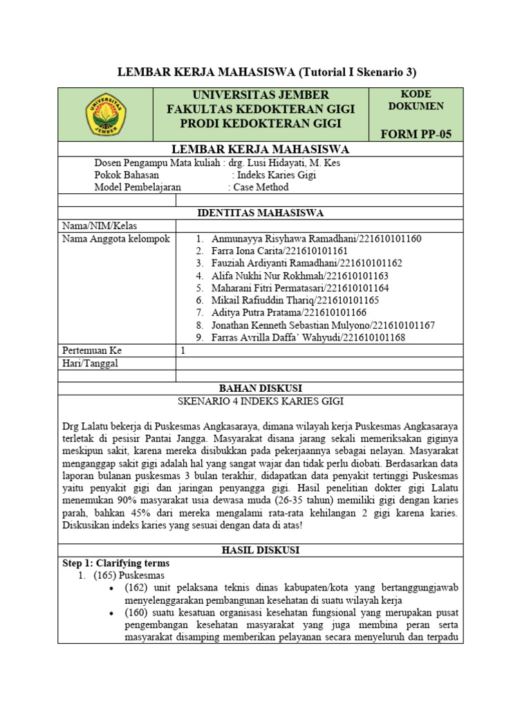 LKM (Tutorial I, Skenario 4) | PDF | Pengembangan Diri | Kesehatan Holistik