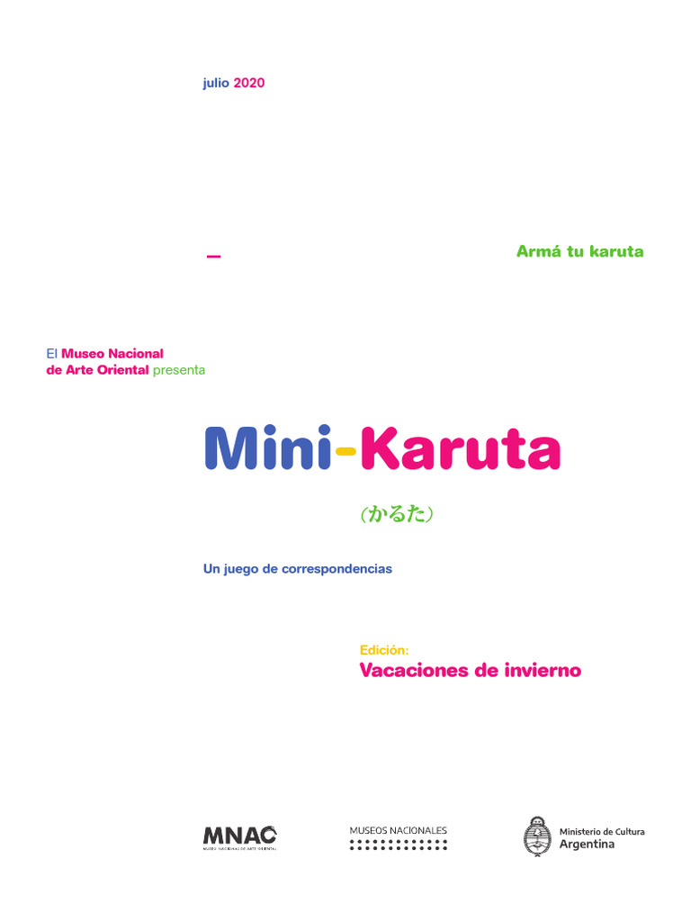 Mnao Mini-Karuta Descargable | PDF