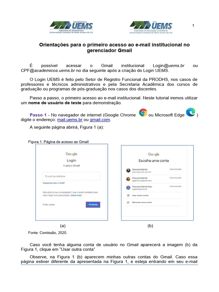1 Primeiro Acesso Gmail 2023 | PDF | Gmail | Informática