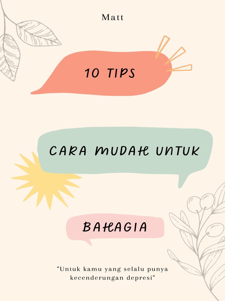 10 Tips For Happiness | PDF | Pengembangan Diri | Gaya Hidup