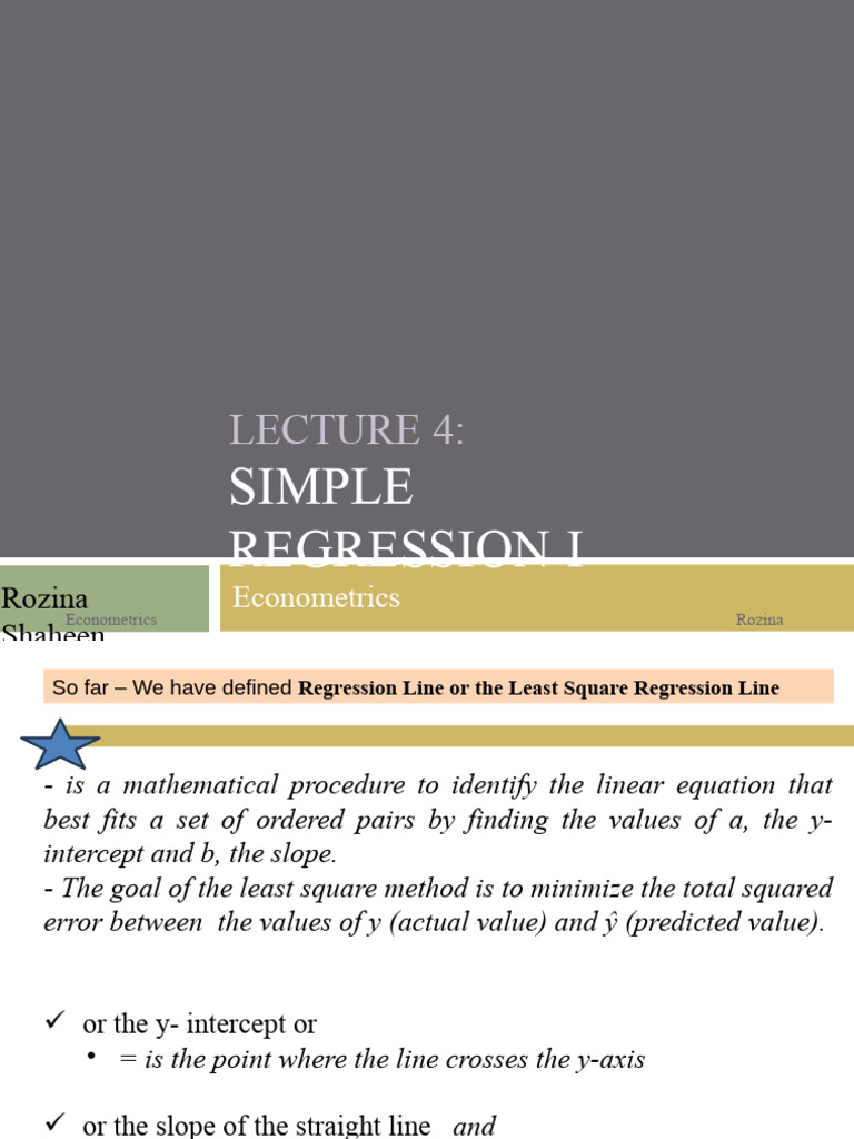 Chapter - 2 - Week 4-11 Feb | PDF | Regression Analysis | Linear Regression