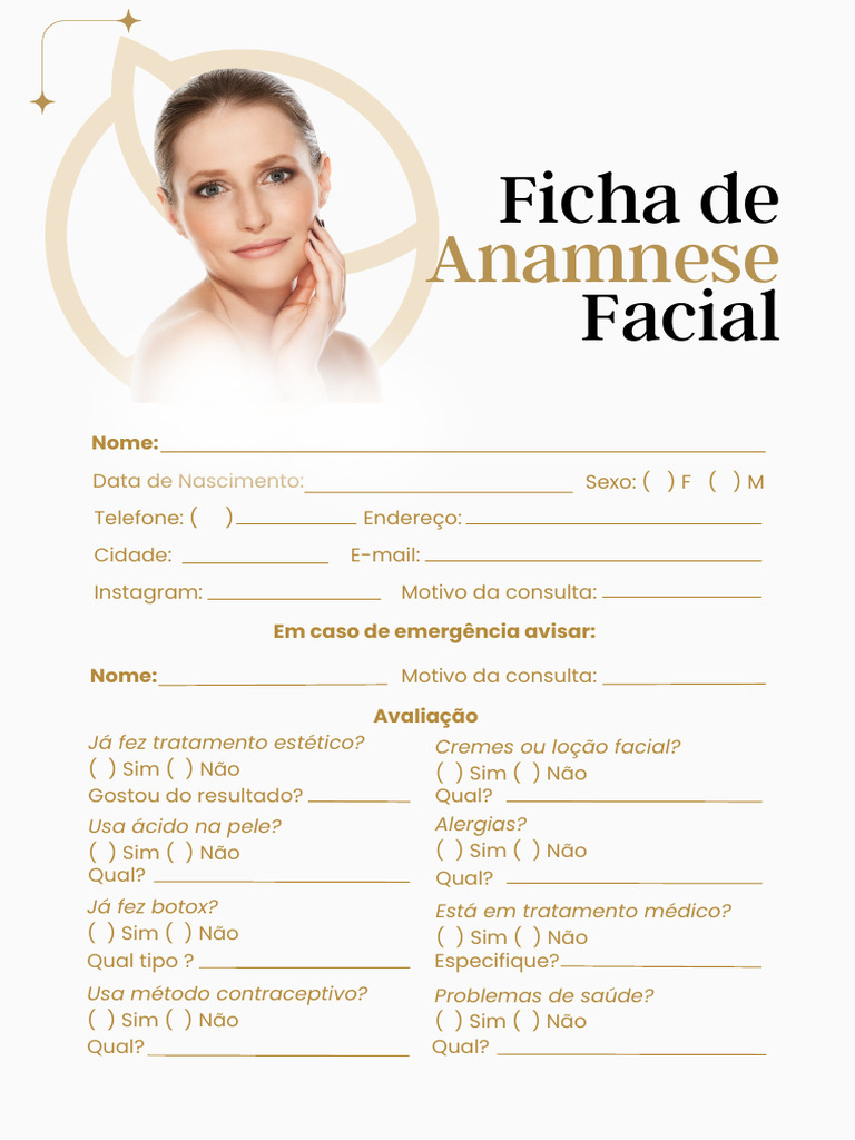 Ficha de Anamnese - Facial | PDF