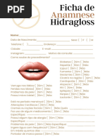 Ficha de Anamnese para Botox e Tratamentos Estéticos | PDF | Medicina Clínica | Remédio