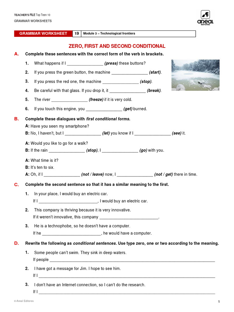 0 1 2 CONDITIONAL - Grammar - Worksheet - 19 | PDF | Computing