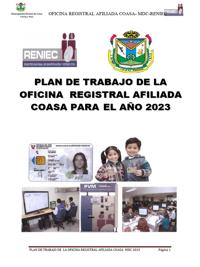 Plan de Trabajo Orac 2023 | PDF | Gobierno