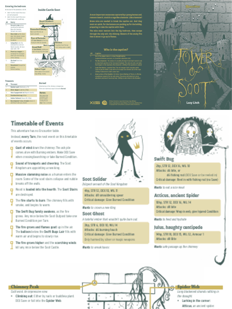 Mausritter Adventure Tower of Soot | PDF