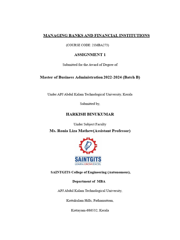 Mbfi Ag 1 | PDF | Banks | Retail