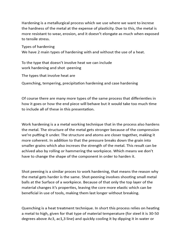 Hardening | PDF | Metalworking | Chemical Substances