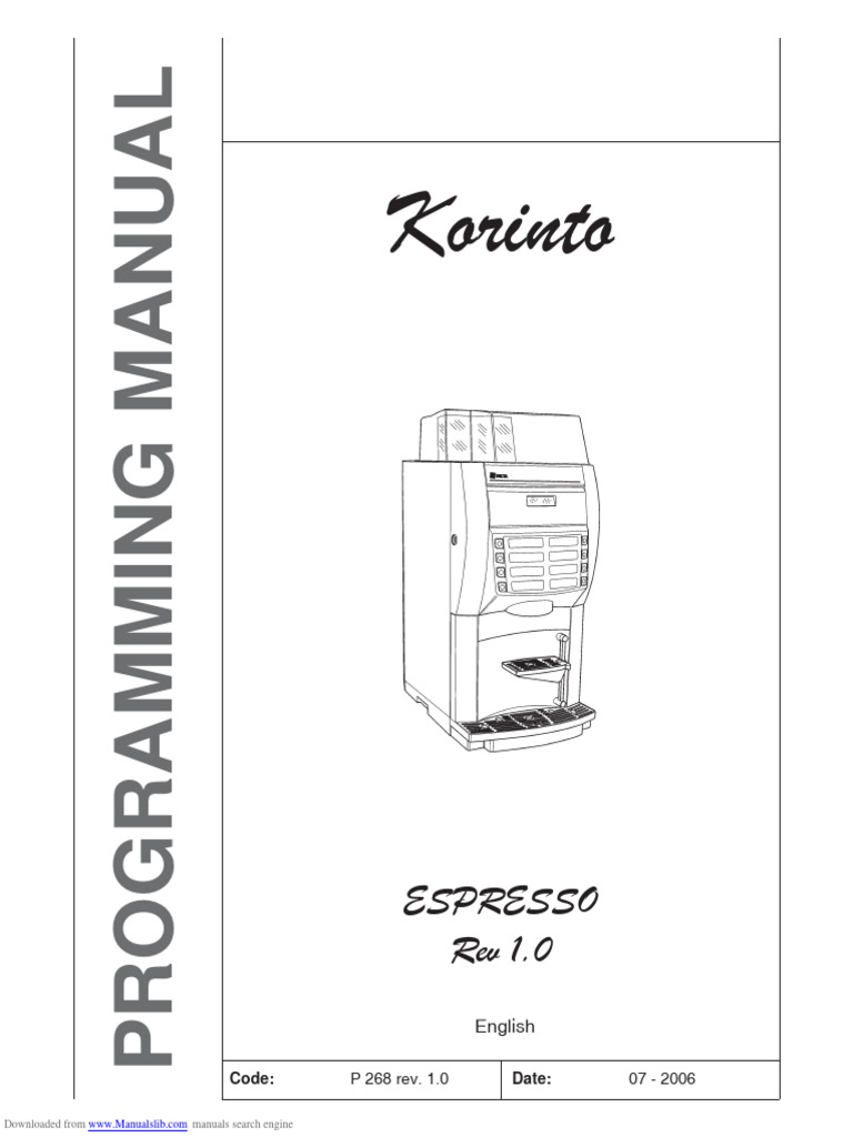 Korinto Espresso | PDF | Vending Machine | Menu (Computing)