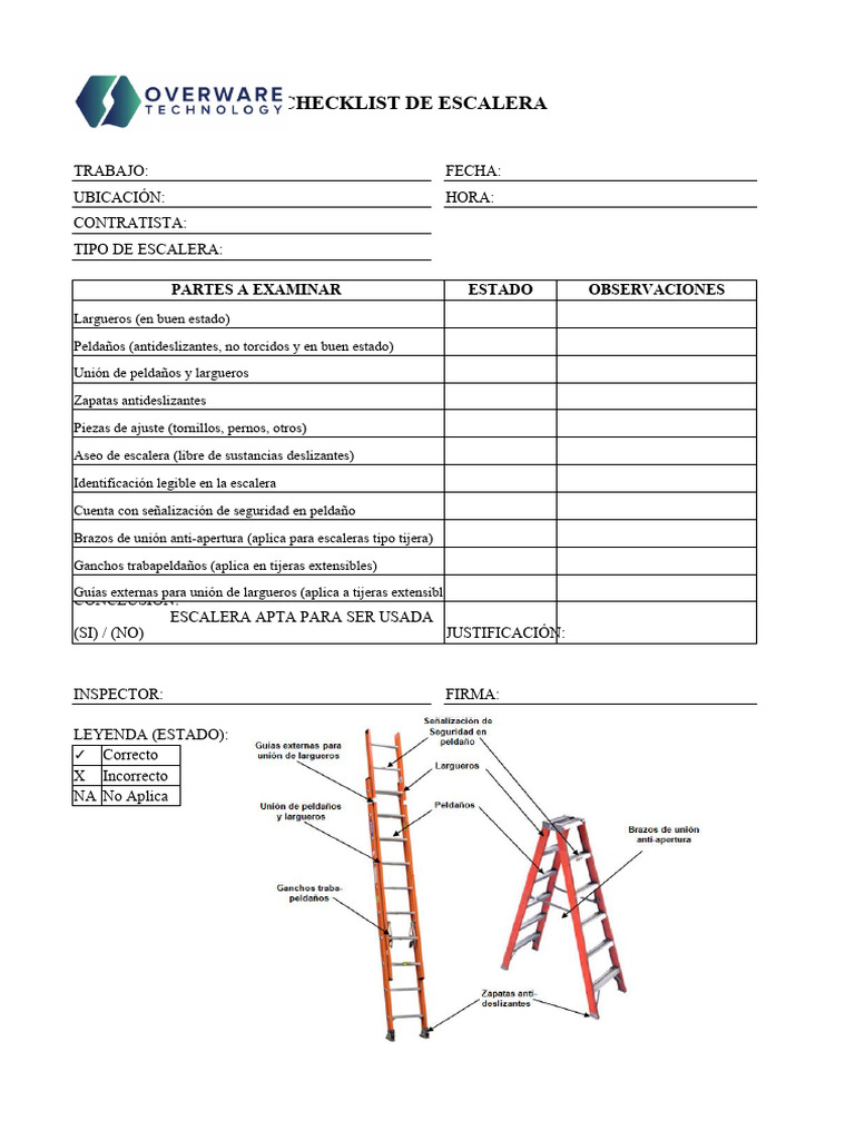 Checklist Escalera | PDF