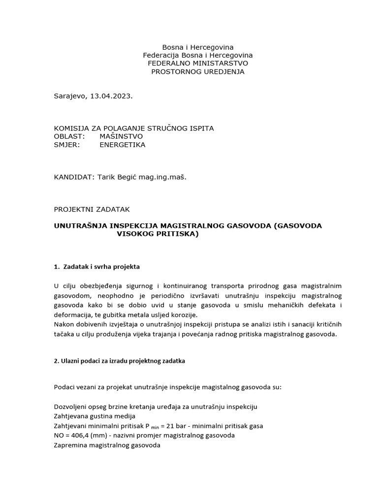 Projektni Zadatak - Tarik Begic | PDF