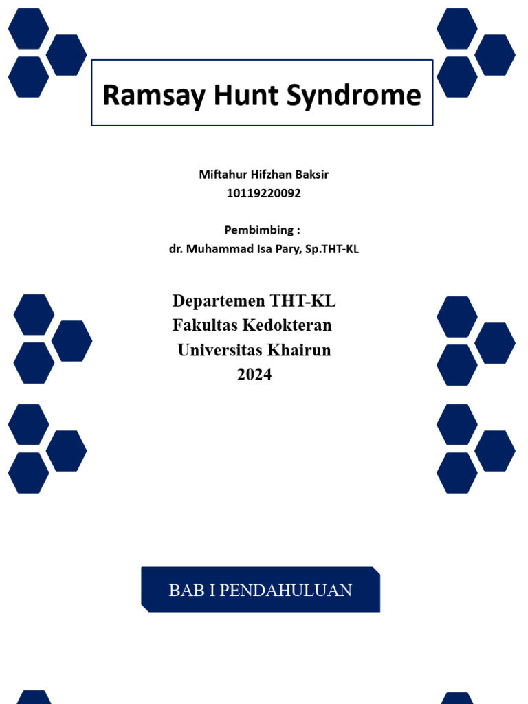 Ramsay Hunt Syndrome Pdf