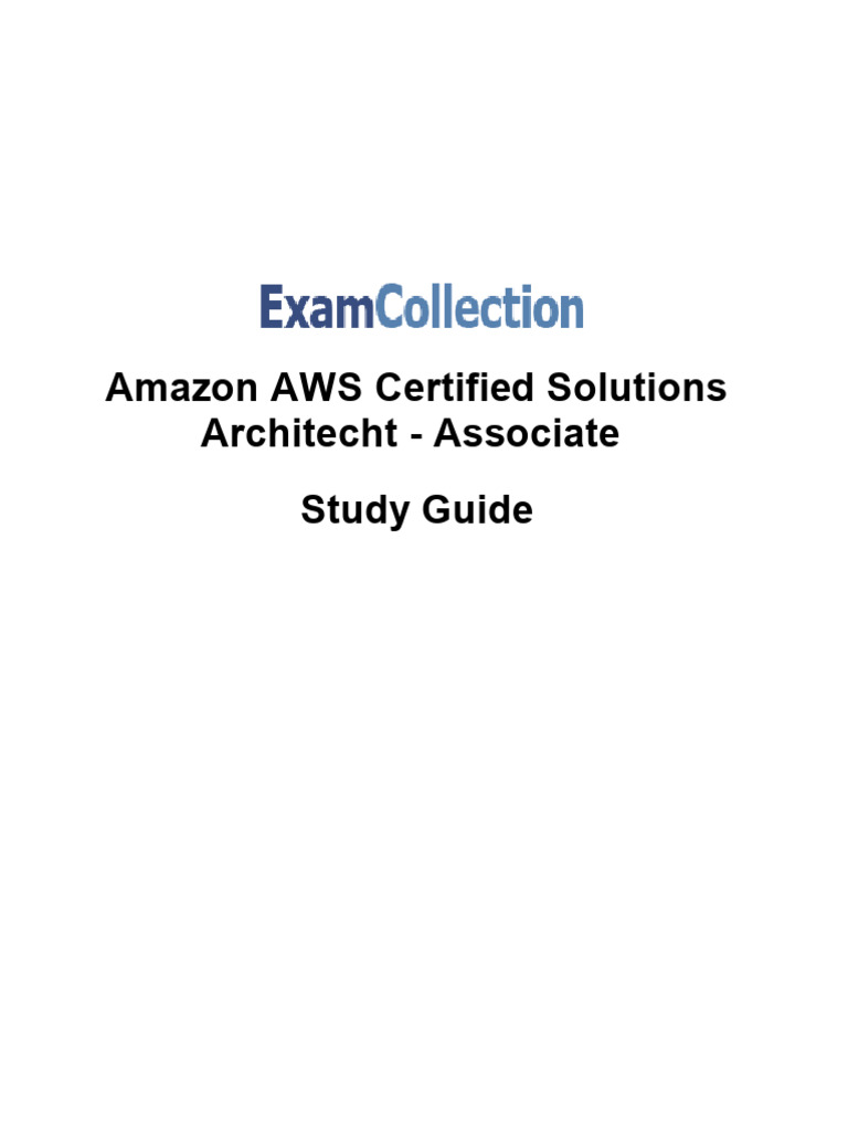 Amazon AWS Certified Solutions Architect Associate PDF | PDF | Cloud Computing | Amazon Web Services