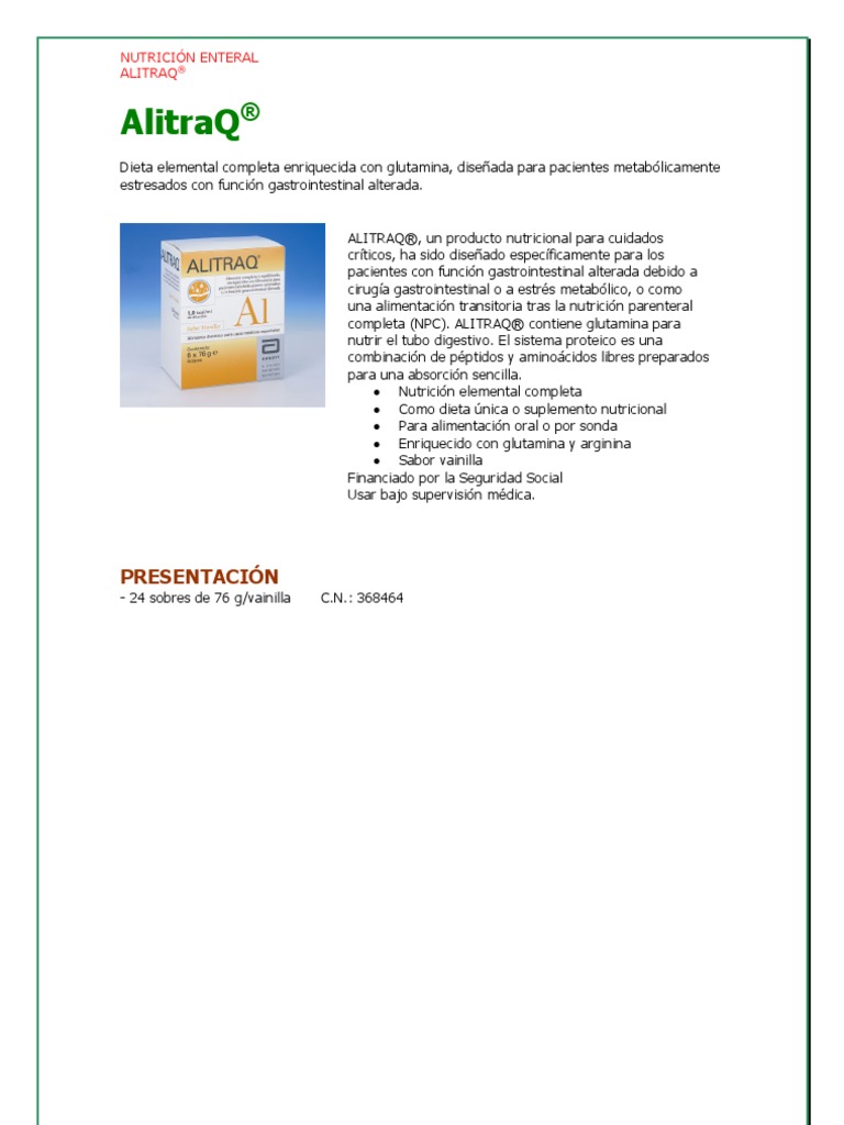 alitraq | Proteínas | Carbohidratos | Free 30-day Trial | Scribd