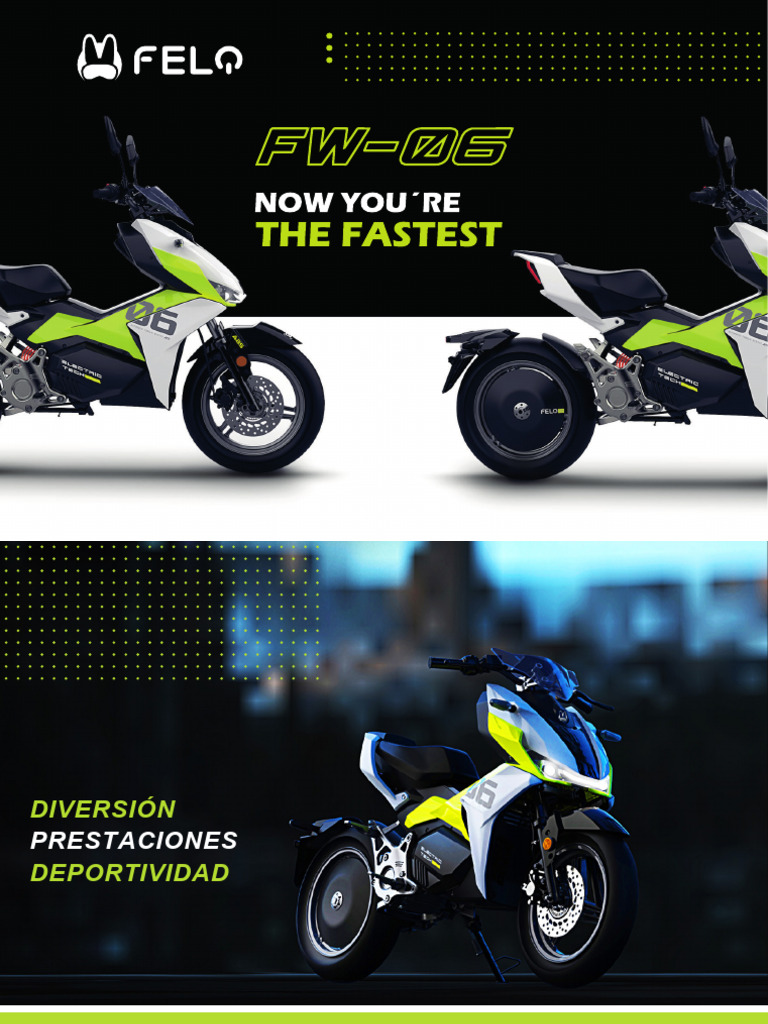 Folleto FELO FW 06 | PDF | Sistema de freno antibloqueo | Motocicleta