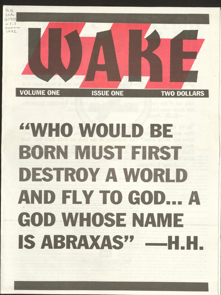 Wake - Boyd Rice | PDF