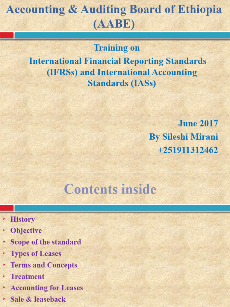 IAS 17-IFRS 16-lEASES | PDF | International Financial Reporting ...