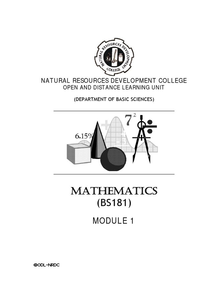 BS181 Mathematicss | PDF | Set (Mathematics) | Kilogram
