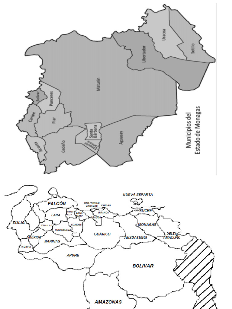 Mapa de Venezuela Con Los Estados | PDF