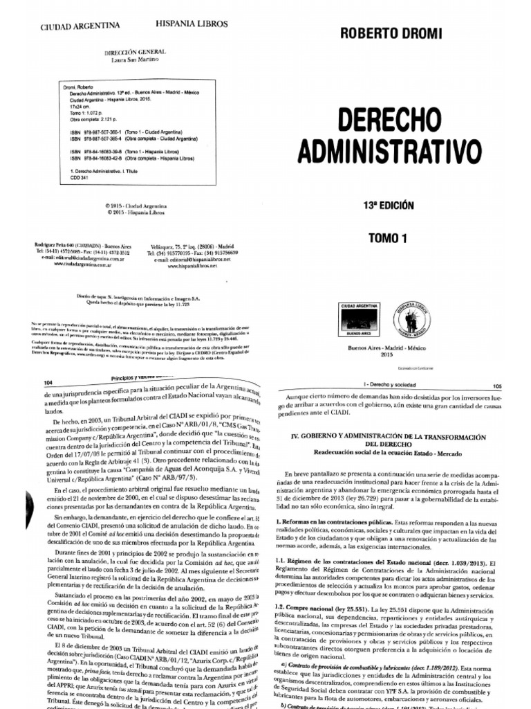 DROMI Derecho Adm Capítulo I - IV - Compressed | PDF