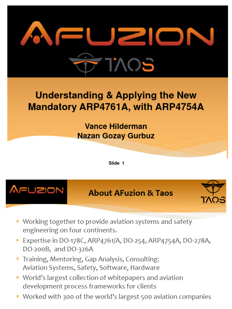 Webinar - SAE ARP 4761 and 4754A | PDF | Systems Engineering | Aviation