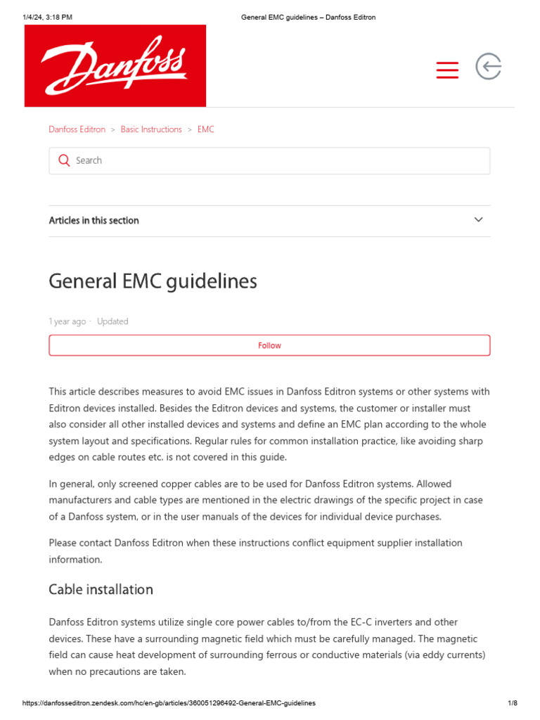 General EMC Guidelines | Download Free PDF | Power Inverter ...