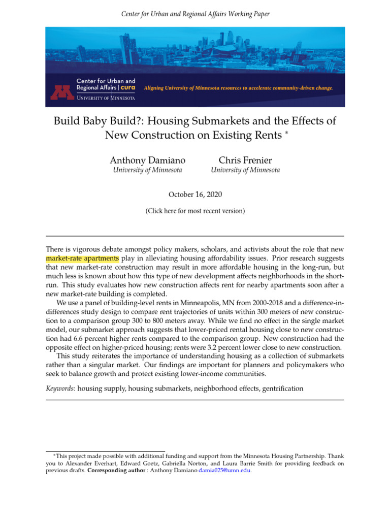Build Baby Build | PDF | Affordable Housing | Economic Problems